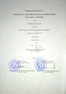 Purwarupa Cable Driven Parallel Robot (Cdpr) Pada Area Asimetris - Elibrary Unikom